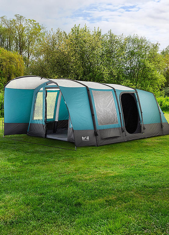 Trail Luxton 5000mm HH 6 Person Air Tent with Dark Bedroom | Freemans