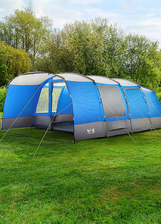 Trail Shilstone 5000mm HH 6 Person Tent 3 Zones with Dark Bedroom ...