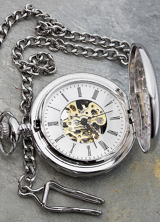 Treat Republic Personalised Heritage Dual-Side Pocket Watch | Freemans