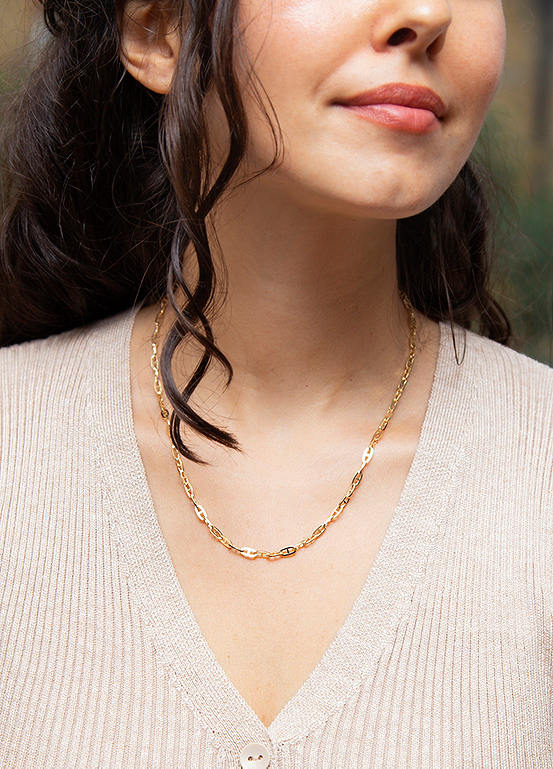 Tuscany Gold 9CT Yellow Gold 3.5mm Medium Square Rambo Chain | Freemans