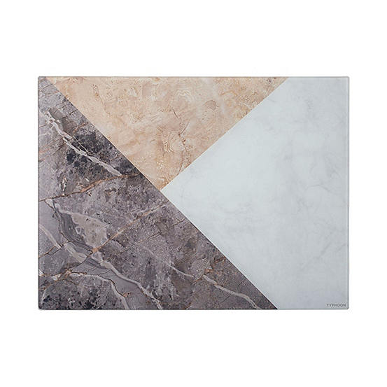 Typhoon Elements Marble & Stone Effect Glass Work Surface Protector ...