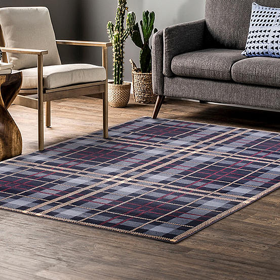 Urco Tartan Check Rug | Freemans