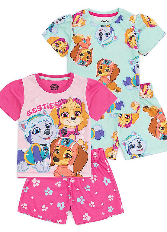 Vanilla Underground Paw Patrol Girls Multicoloured Short Sleeve Short ...