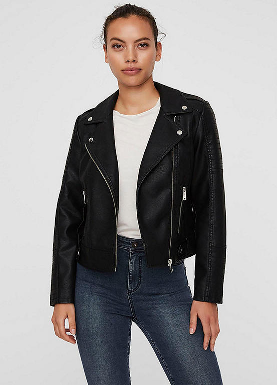 Vero Moda Faux Leather Jacket | Freemans