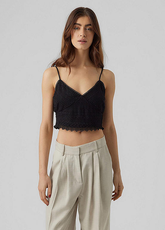 Vero Moda Honey Lace Spaghetti Strap Top | Freemans