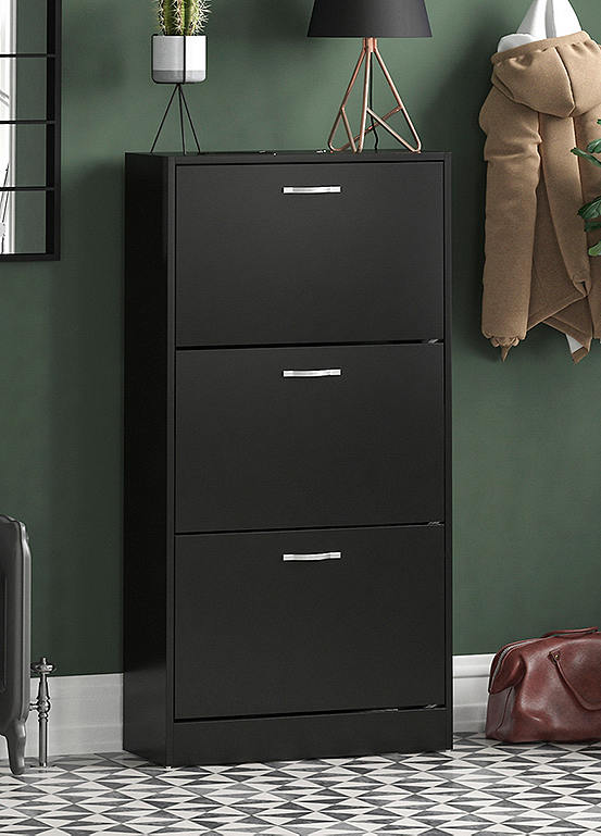 Vida Designs 3 Drawer Shoe Cabinet | Freemans