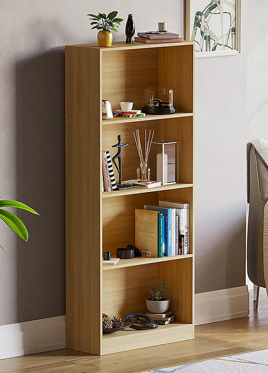 Vida Designs Cambridge 4 Tier Large Bookcase | Freemans