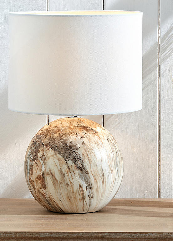 Viejo Natural Stone Effect Ceramic Table Lamp | Freemans