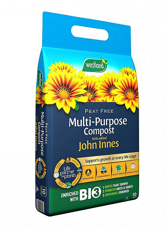 Westland Peat Free Multi-Purpose Compost With John Innes - 10 Litre ...