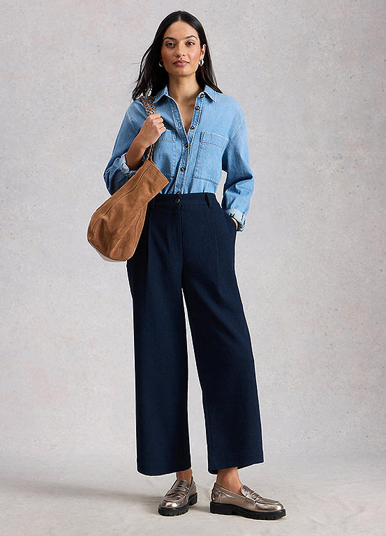 White Stuff Belle Tweedy Wide Leg Cropped Trousers | Freemans