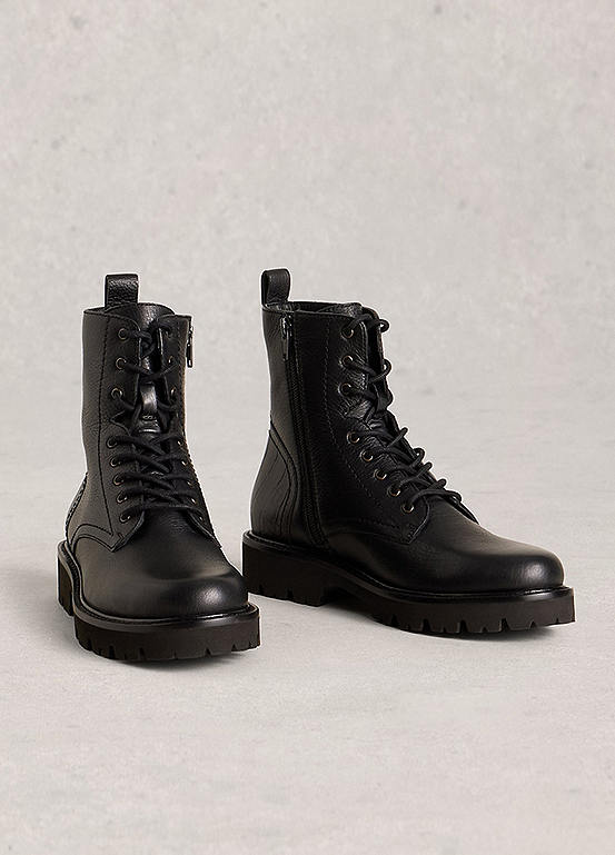 White Stuff Darcey Lace-Up Boots | Freemans