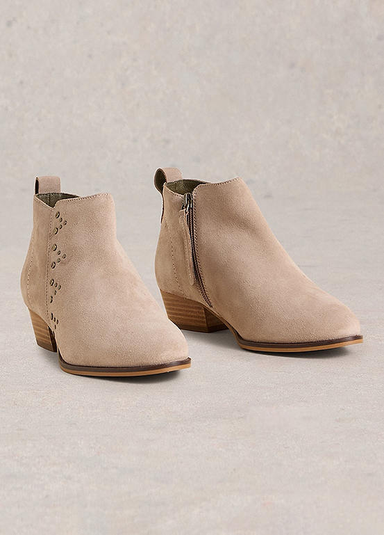 White Stuff Grey Willow Stud Ankle Boots | Freemans
