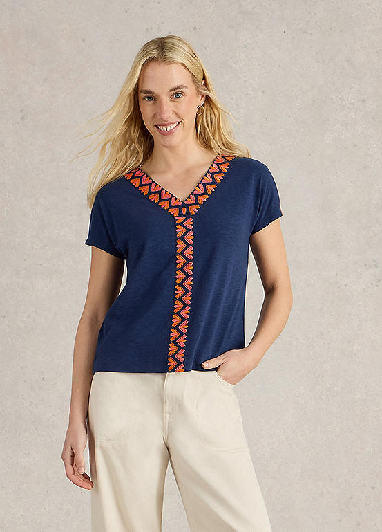 White Stuff Neva Embroidered Top | Freemans