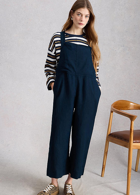 White Stuff Vivian Linen Dungarees | Freemans