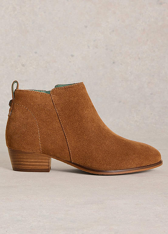 White Stuff Willow Tan Suede Ankle Boots | Freemans