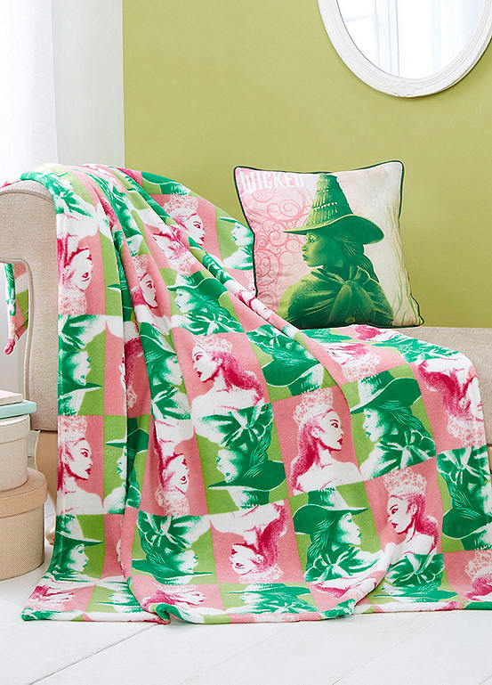 Wicked Glinda & Elphaba Fleece Blanket | Freemans