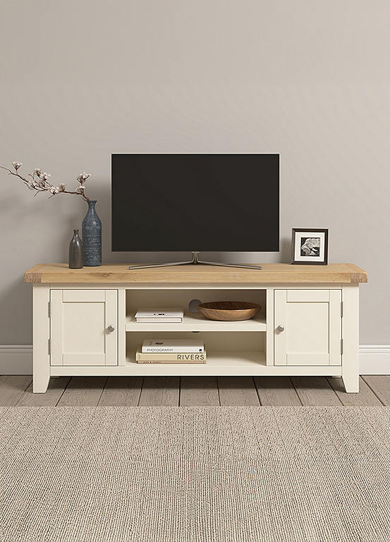 Windsor Ready Assembled Straight TV Unit | Freemans