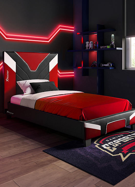 X Rocker Cerberus MKII Gaming Bed-In-A-Box Single Red | Freemans