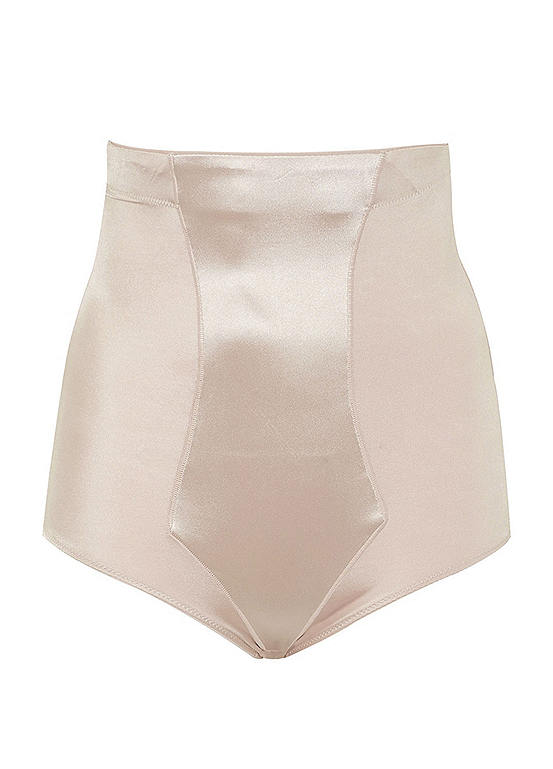 Yours Curve Satin Control High Waisted Full Briefs | Freemans