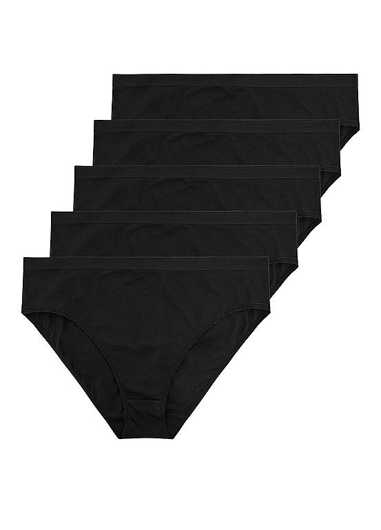 Yours Pack of 5 Curve High Leg Briefs | Freemans