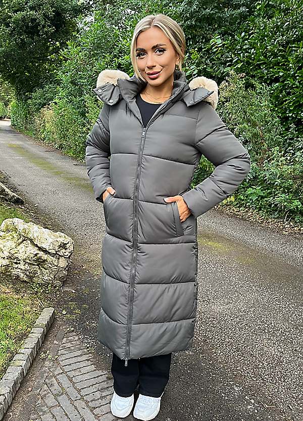 Long line padded coat store