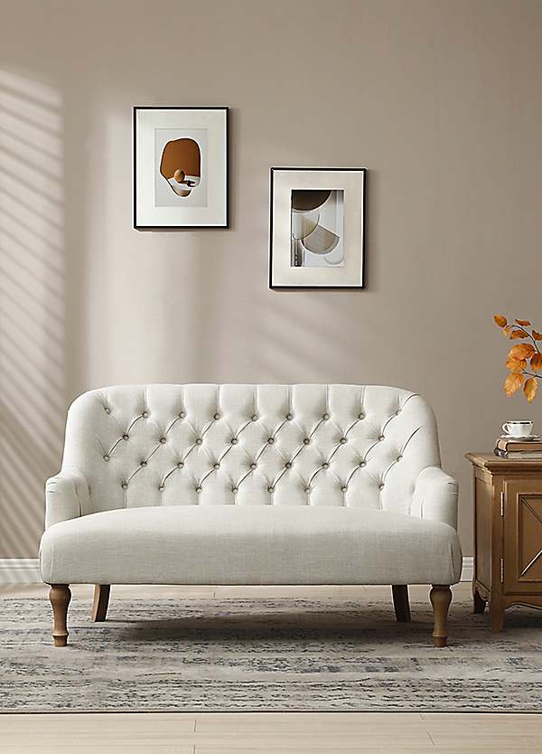 Cream 2 seater sofa store