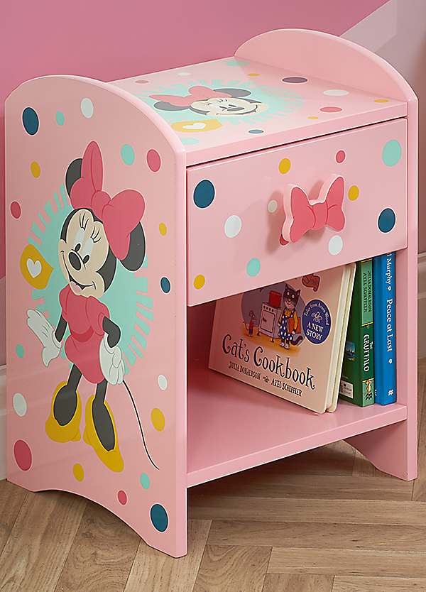 Disney Minnie Mouse Bedside Table Freemans