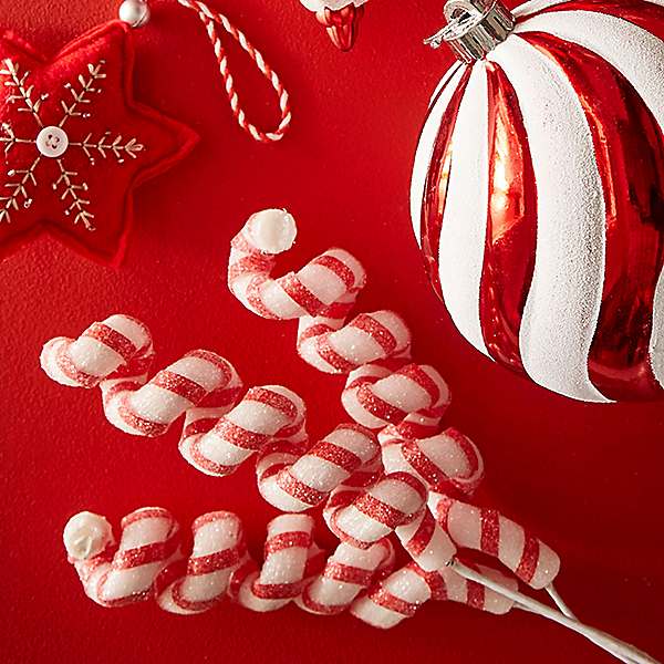 Candy Cane Spiral Assorted Candy Cane Lollipop Pick Red & White