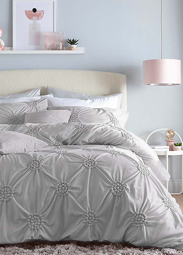 Freemans Home Silver Laila Duvet Cover Set