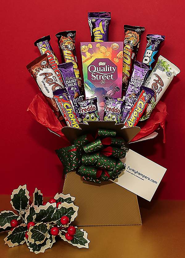 Funky Hampers The Christmas Chocolate Bouquet Freemans