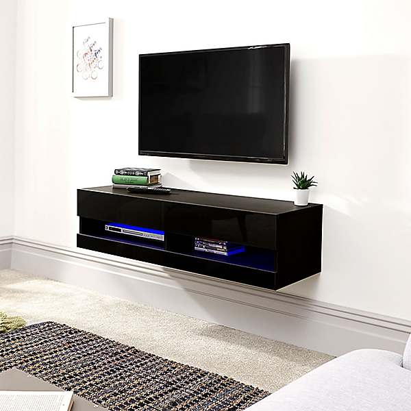GFW Galicia Wall TV Unit with LED Downlight Freemans
