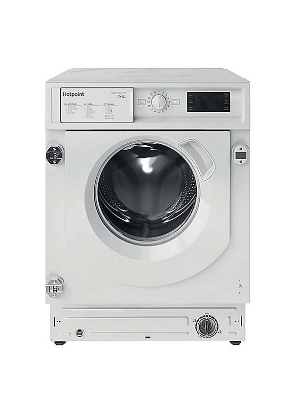 Hotpoint 7KG 1400 Spin Integrated Washer Dryer BIWDHG75148UKN White Freemans