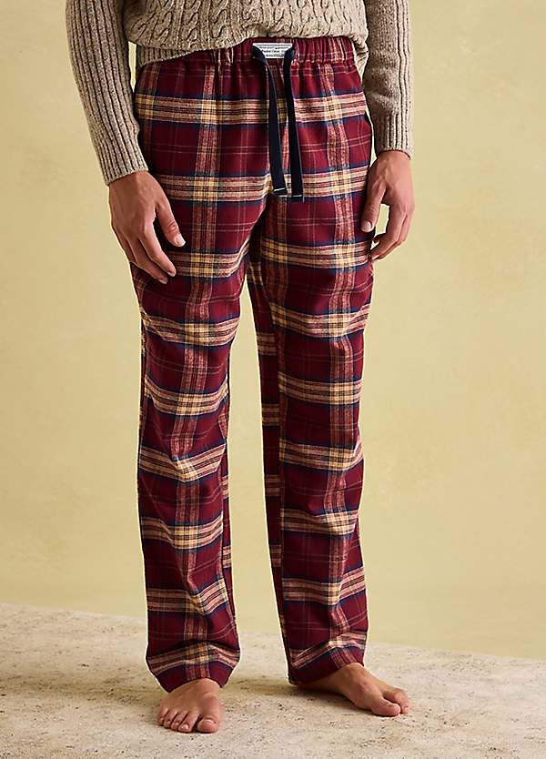 Joules Sleeper Red Check Pyjama Bottoms