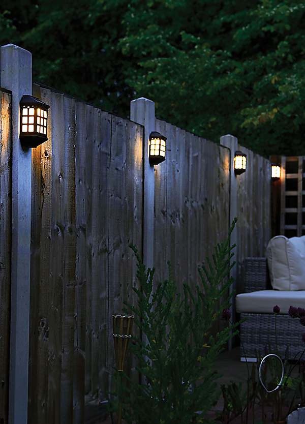 Solar garden fence lights store