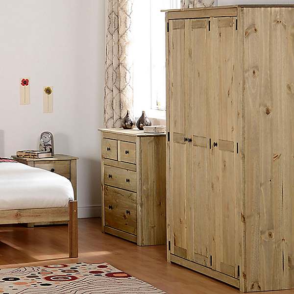 Panama Pine 3 Door Wardrobe Freemans