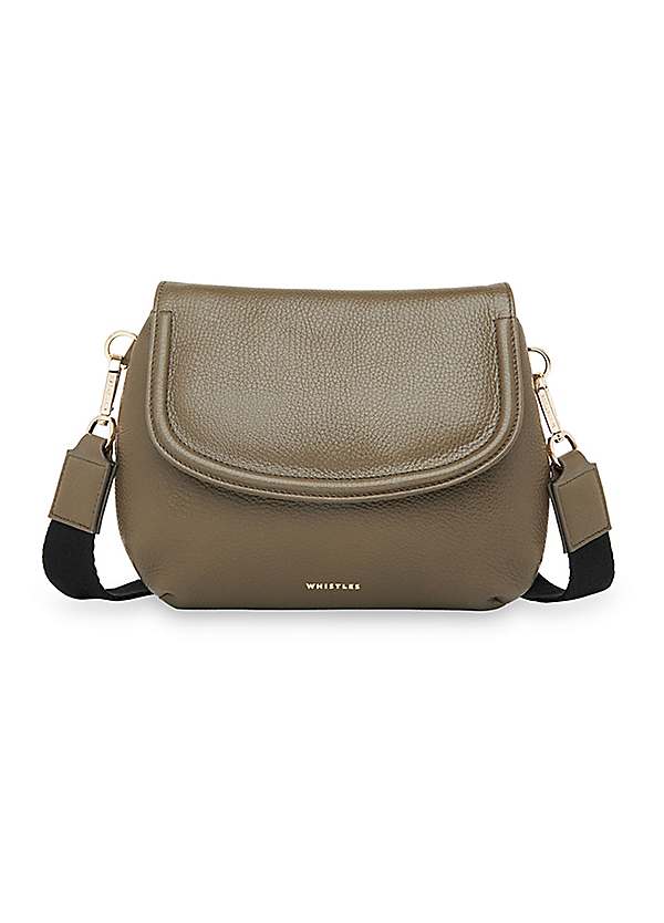Whistles Nala Khaki Soft Saddle Bag