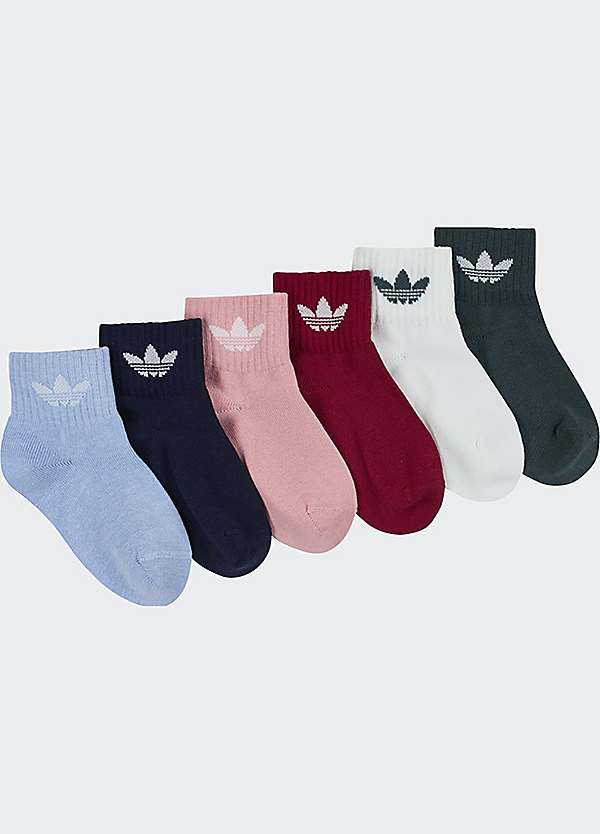 adidas Originals Kids Pack of 6 Sports Socks Freemans