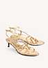365 by Freemans Gold Knotted Heel Sandals | Freemans