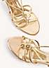 365 by Freemans Gold Knotted Heel Sandals | Freemans