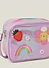 Accessorize Girls Embroidered Metallic Camera Bag - Lilac | Freemans
