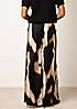 Blue Vanilla Zebra Print Wide Leg Trousers | Freemans