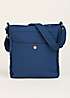 Brakeburn Classic Navy Large Crossbody Bag | Freemans