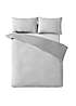 Catherine Lansfield So Soft Seersucker Stripe Duvet Cover Set - Grey ...