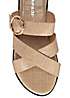Dunlop Jade Cream Croc Crossover Strap Sandals | Freemans