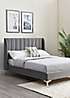 Evora Velvet Fabric Bedframe | Freemans