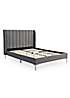 Evora Velvet Fabric Bedframe | Freemans