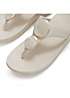 FitFlop Lulu Paris Beige Marbled Stone Toe Post Sandals | Freemans