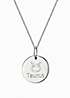 For You Collection Sterling Silver Star Sign Disc Pendant | Freemans