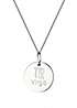 For You Collection Sterling Silver Star Sign Disc Pendant | Freemans