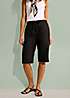 Freemans Black Linen Shorts | Freemans